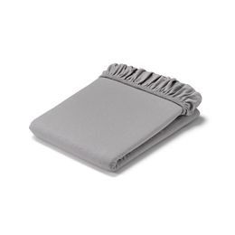 Tchibo - Jersey-Spannbettlaken - grau