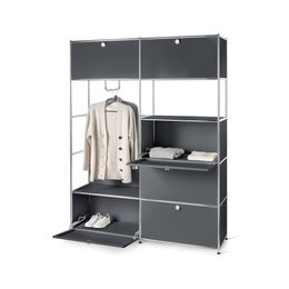 Tchibo - Systemschrank Metall &raquo;Cn3&laquo; - 152x40x1945cm - chrom - Stahl / Aluminium / Kunststoff