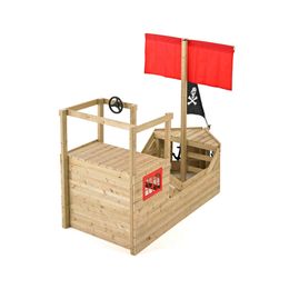 TP Toys Holz-Piratenschiff-Spielplatz &raquo;Galleon&laquo; - schwarz