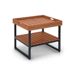 Tchibo - Couchtisch mit abnehmbarer Tablett-Tischplatte - 49,5x56,5x50cm - schwarz - Eukalyptusholz / Metall / Polypropylen