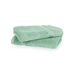 Tchibo - Sch&ouml;ner WOHNEN-Kollektion 2 Badet&uuml;cher &raquo;Cuddly&laquo; - gr&uuml;n