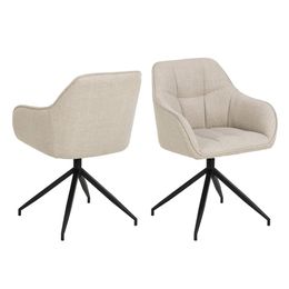 Tchibo - Stuhl - 58x54x84cm - creme - Polyurethan / Metall