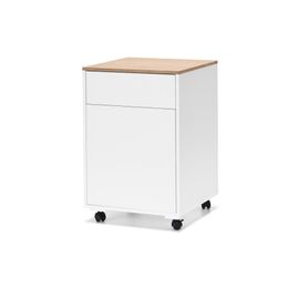 Tchibo - Officeschrank - 50x51x74,5cm - braun - Holz / Eichenholz