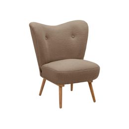 Max Winzer Teddy-Sessel &raquo;Jack&laquo; - 74x72x90cm - wei&szlig; - Polyester / Buchenholz / Holz