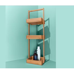 Tchibo - Bambus-Standregal - 22,5x21x75cm - naturfarben - Bambusholz / Silikon / Stahl