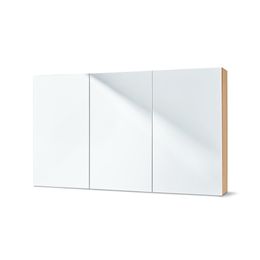 Tchibo - 3-t&uuml;riger Spiegelschrank - 120x18x70cm - braun - Holz / Eichenholz / Glas