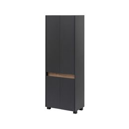 Tchibo - Hochschrank &raquo;Cosmo&laquo; - 57x33x164,5cm - anthrazit - Holz / Metall / Kunststoff