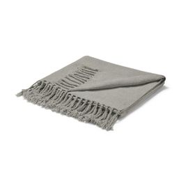 Tchibo - Chenille-Wohndecke - grau