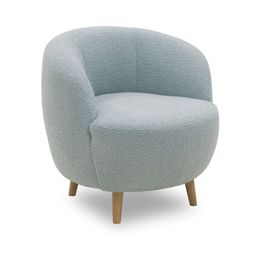 Domo Sessel &raquo;Ahus&laquo; - 72x76x72cm - hellblau - Polyester / Acryl / Baumwolle