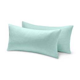 Tchibo - 2 Jersey-Kopfkissenbez&uuml;ge - t&uuml;rkis