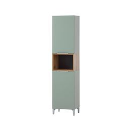 Tchibo - Hochschrank &raquo;Smilla&laquo; - 40x32x175,5cm - silber - Holz / Metall / Kunststoff