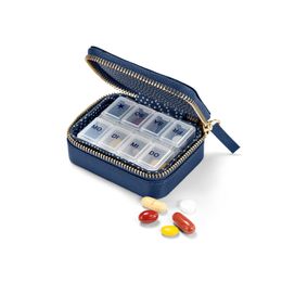 Tchibo - Pillendose mit H&uuml;lle - blau