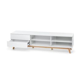 Tchibo - Lowboard mit Schiebet&uuml;ren - 170x40x45cm - braun - Holz / Eschen-Massivholz / Glas