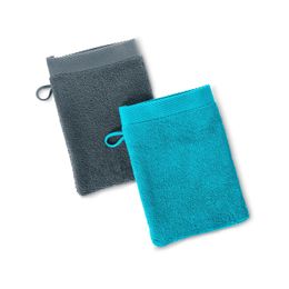 Tchibo - 2 Waschlappen - anthrazit