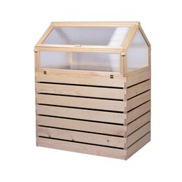 Tchibo - Hochbeet &raquo;Hathi&laquo; - 100x70x130cm - braun - Holz / Polycarbonat