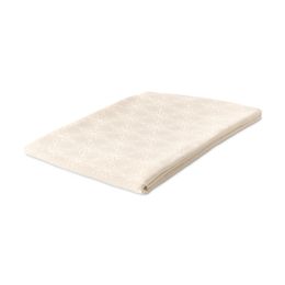 Tchibo - Ovale Jacquard-Tafeldecke - wei&szlig;