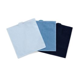 Tchibo - 3 Kosmetikt&uuml;cher aus Mikrofaser - dunkelblau