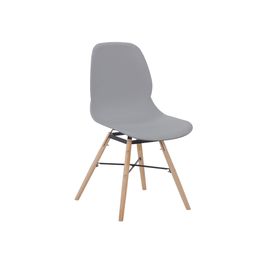 Tchibo - Stuhl &raquo;Amy&laquo; - 45x53,5x82cm - schwarz - Polypropylen / Buchenholz / Metall