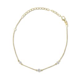 Tchibo - 585 Gold Armband - wei&szlig;
