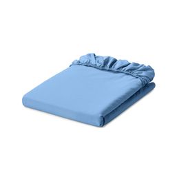 Tchibo - Perkal-Spannbettlaken - blau
