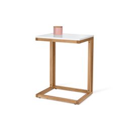 Tchibo - Anstelltisch in C-Form - 50x40x65,5cm - braun - Eichenholz / Holz / Filz