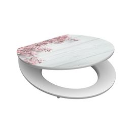 Sch&uuml;tte Sch&uuml;tte MDF-High-Gloss-WC-Sitz &raquo;Flowers&laquo; mit Absenkautomatik - wei&szlig;