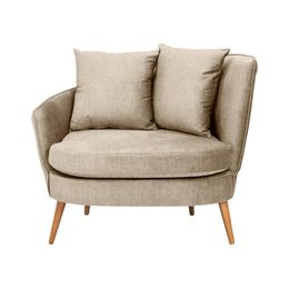 Tchibo - Sessel &raquo;Miranda&laquo; - 106x83x88cm - braun - Polyester / Holz / Buchenholz