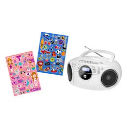 Tchibo - Dual-P-70s-Boombox mit Radio - wei&szlig;