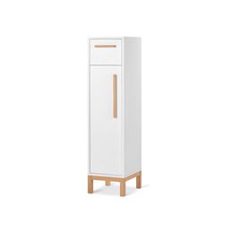 Tchibo - Bad-Beistellschrank &raquo;Eklund&laquo; mit Schublade und T&uuml;r - 29x35x115cm - braun - Holz / Eichenholz