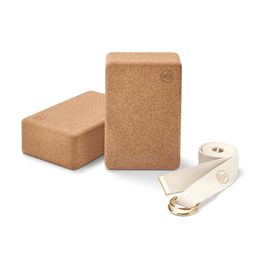 Tchibo - Yoga-Set Kork - wei&szlig;