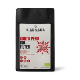 5 Senses - Kuntu Peru Bio-Filterkaffee - 250 g Ganze Bohne - Intensit&auml;t: 3/6