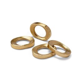 Tchibo - 4 Serviettenringe - gold
