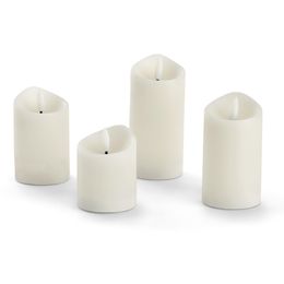 Tchibo - 4 LED-Echtwachskerzen - creme