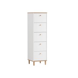 Tchibo - Kommode &raquo;Hilda&laquo; - 40x40x141cm - braun - Holz / Eichenholz / Metall