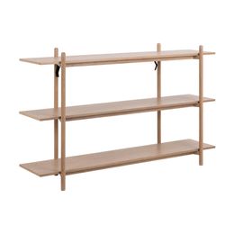 Tchibo - Offenes Regal - 150x36,5x90cm - braun - Holz / Eichenholz