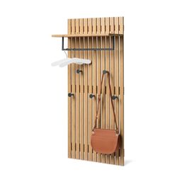 Tchibo - Garderobe &raquo;Holt&laquo; aus Bambus mit Lamellenelementen - 48,5x25,2x110cm - naturfarben - Bambusholz / Stahl