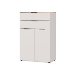 Tchibo - Schrank mit Schubladen &raquo;Ancona&laquo; - 80x40x120cm - schwarz - Holz / Metall