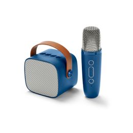 Tchibo - Karaoke-Set mit Lautsprecher und Mikrofon - silber
