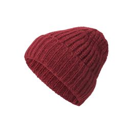 Tchibo - Strickm&uuml;tze mit Wolle - bordeaux