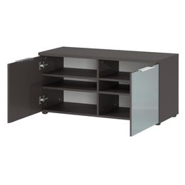 Tchibo - Schuhbank mit Sitzkissen &raquo;Nordlia&laquo; - 97x53x40cm - grau -