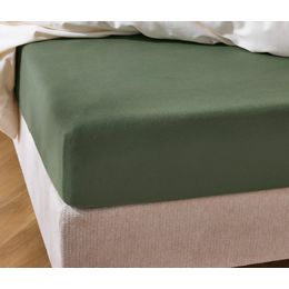 Tchibo - Winterjersey-Spannbettlaken - gr&uuml;n