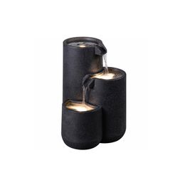 Tchibo - 3-stufiger LED-Gartenbrunnen &raquo;Brahma&laquo; - 44x42x60,5cm - anthrazit - Polyethylen