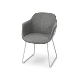 Tchibo - Stuhl gepolstert - 57x57x79,5cm - wei&szlig; - Polyester / Metall