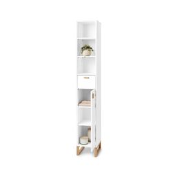 Tchibo - Bad-Hochschrank mit offenem Fach - 29x35x190cm - braun - Holz / Eichenholz