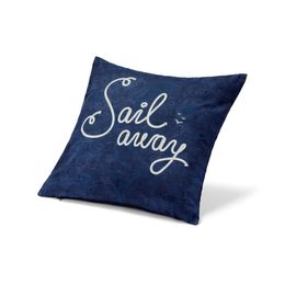 Tchibo - Dekokissen-Bezug &raquo;Sail Away&laquo; - dunkelblau