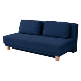 Tchibo - Schlafsofa &raquo;Nala&laquo; - 203x106x90cm - blau - Polyester / Holz / Vlies