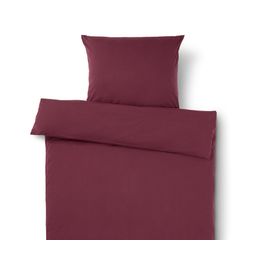 Tchibo - Jersey-Bettw&auml;sche - bordeaux