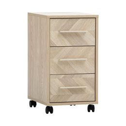 Tchibo - Rollcontainer &raquo;Arezzo&laquo; - 32,6x39,1x59,7cm - schwarz - Holz / Metall / Kunststoff