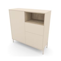 Roba Highboard &raquo;Hygge&laquo; mit 2 T&uuml;ren - 115x43x117cm - wei&szlig; - Holz / Metall / Acryl