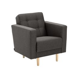 Tchibo - Max-Winzer -Sessel &raquo;Janny&laquo; - 75x83x81cm - anthrazit - Polyester / Holz / Eschen-Massivholz
